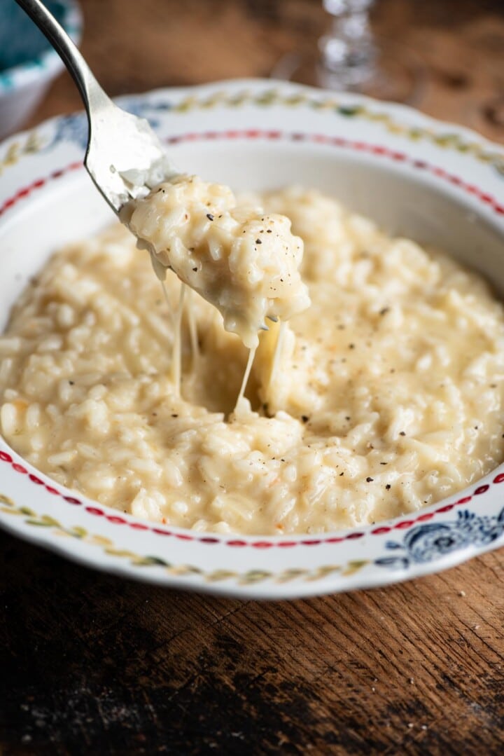 Risotto alla Valdostana (Fontina Cheese Risotto) - Inside The Rustic Kitchen
