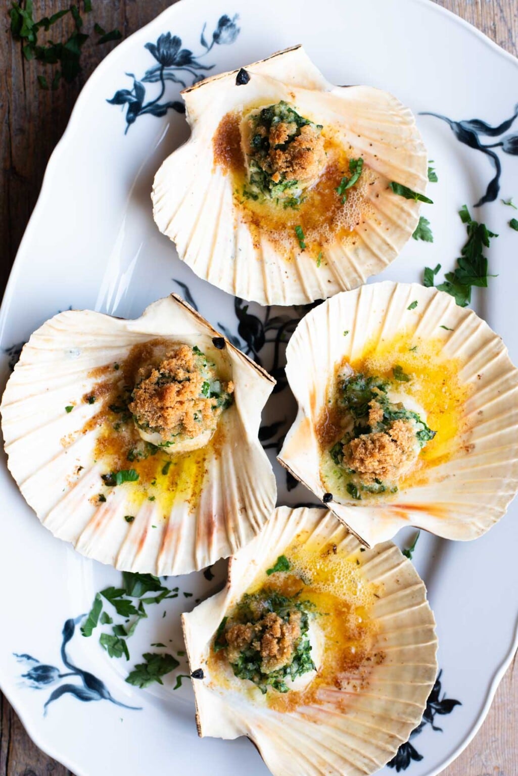 Friulian Scallops Gratin (Capesante Gratinate) - Inside The Rustic Kitchen