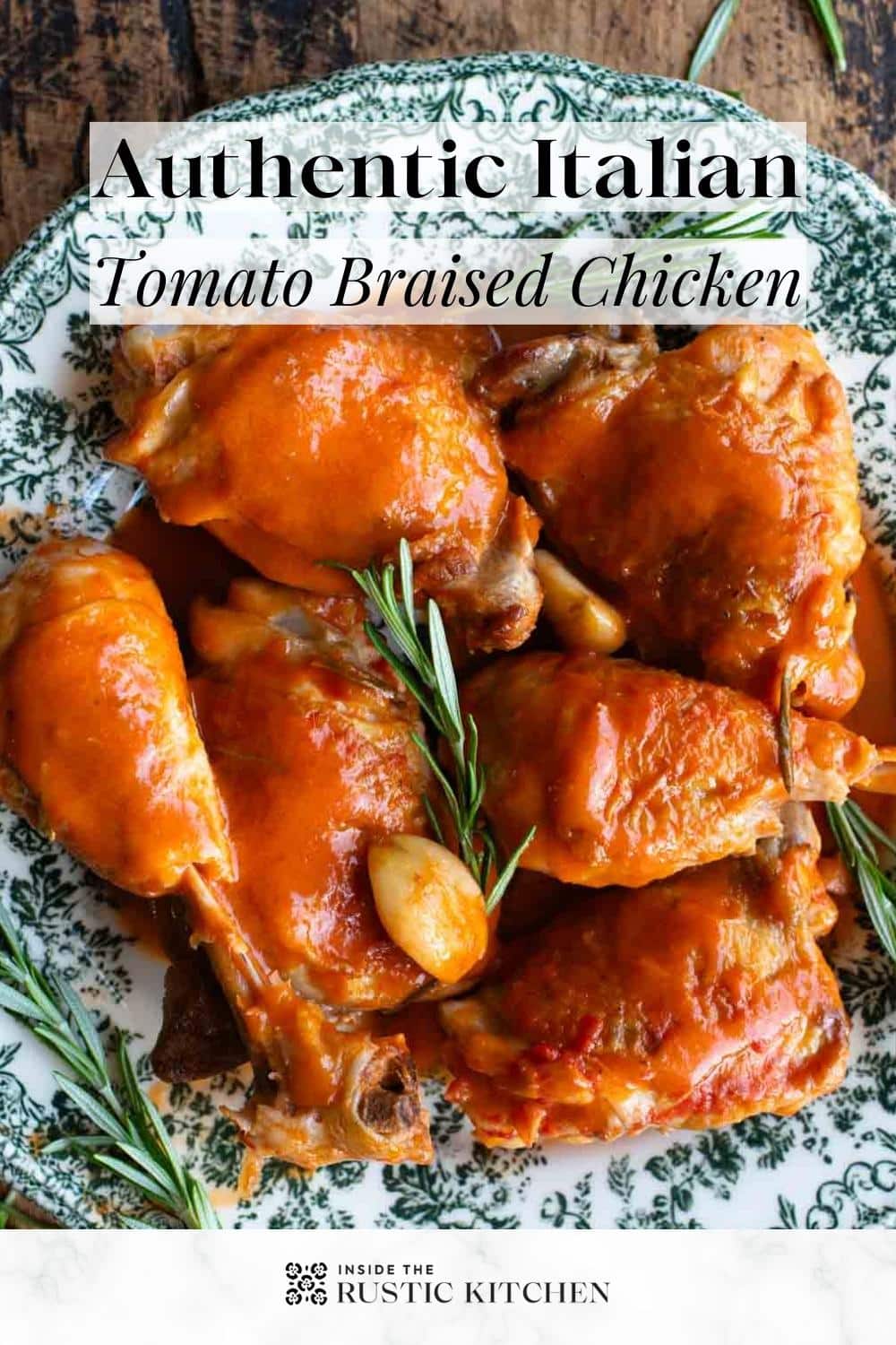 Pollo in Potacchio (Italian Braised Chicken) - Inside The Rustic Kitchen