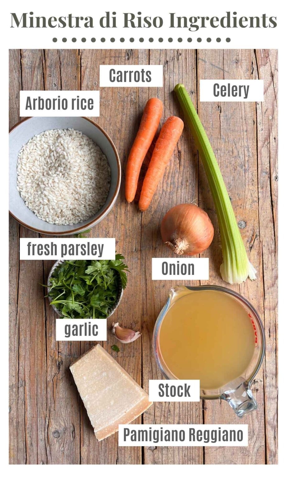 Minestra di Riso (Italian Rice Soup) - Inside The Rustic Kitchen