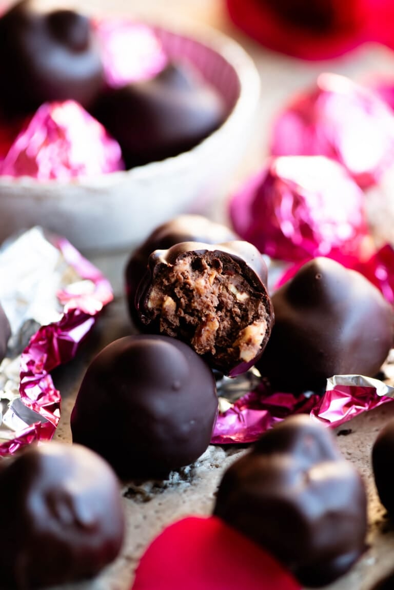 Homemade Baci Chocolates (Italian Kisses) - Inside The Rustic Kitchen