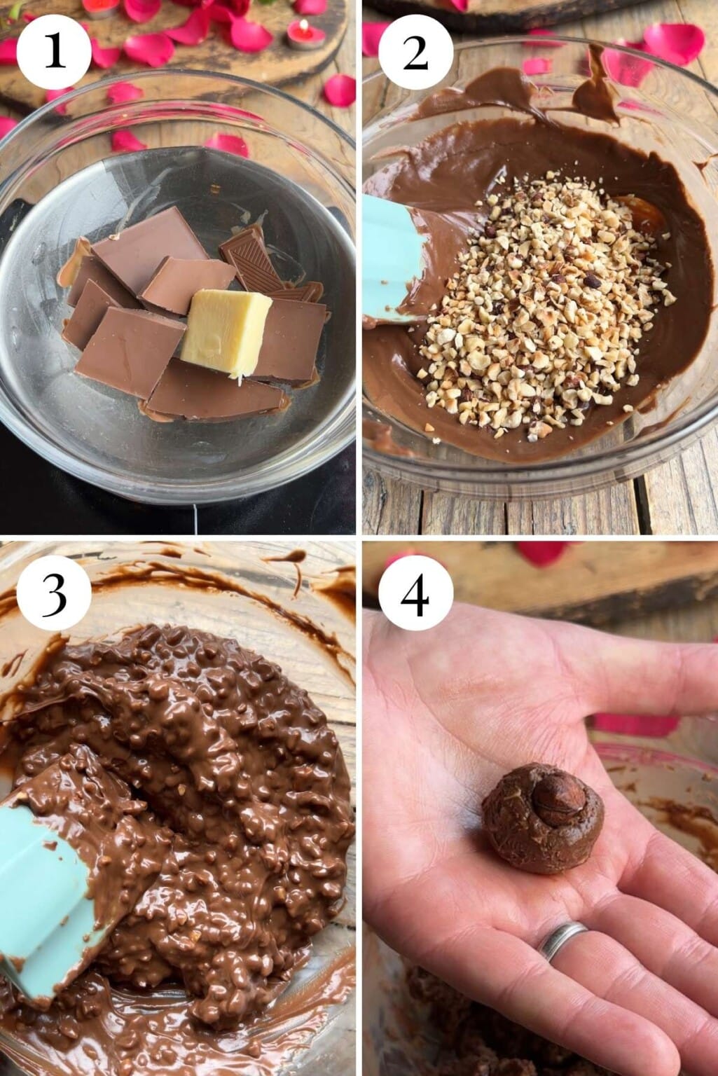 Homemade Baci Chocolates (Italian Kisses) - Inside The Rustic Kitchen