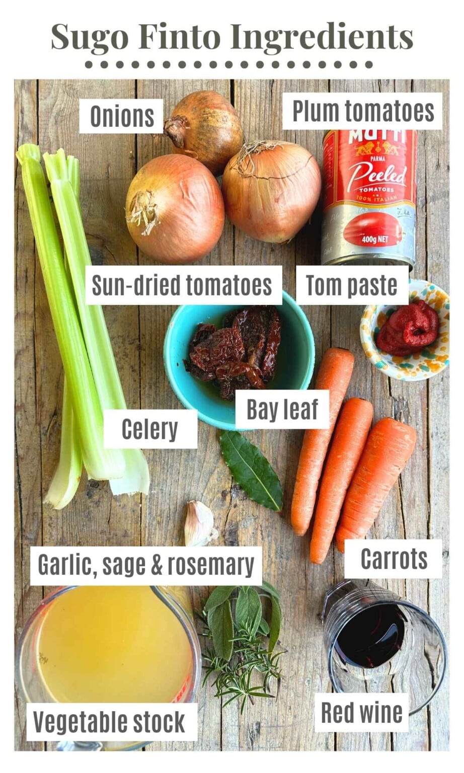 Sugo Finto (Vegetable Sauce) - Inside The Rustic Kitchen