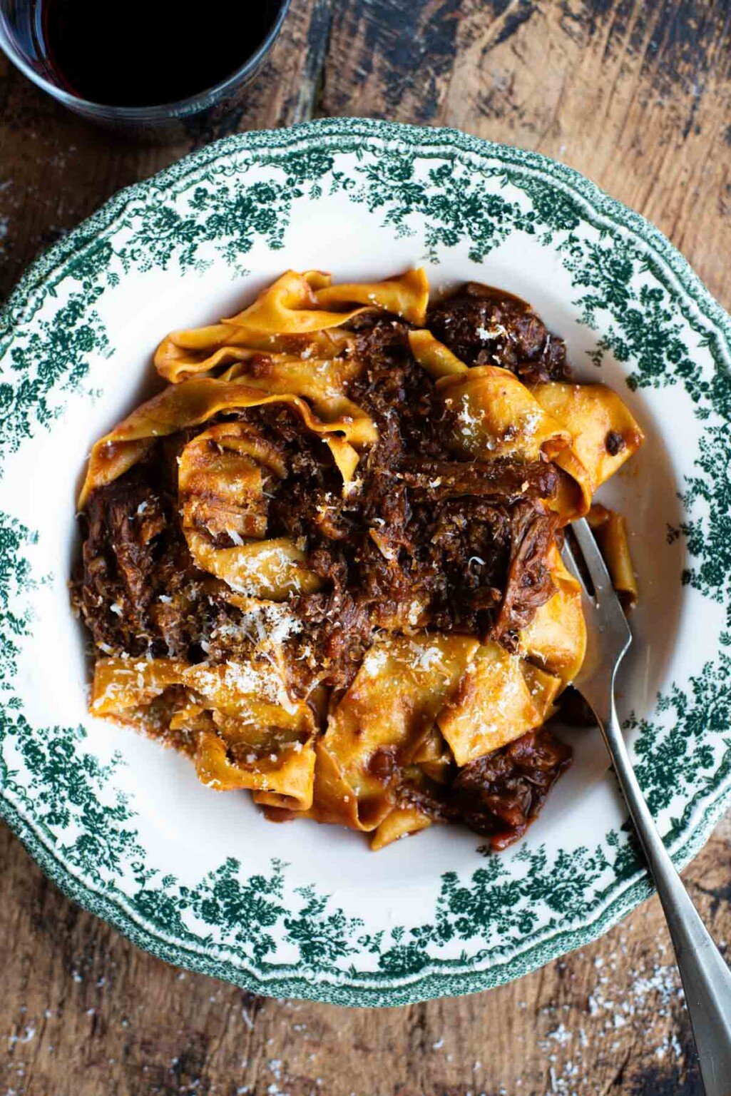 Beef Short Rib Ragu with Porcini Mushrooms - Inside The Rustic Kitchen
