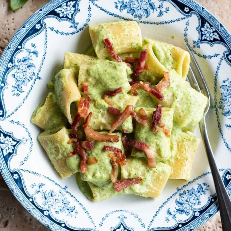 Creamy Zucchini and Stracchino Pasta - Inside The Rustic Kitchen