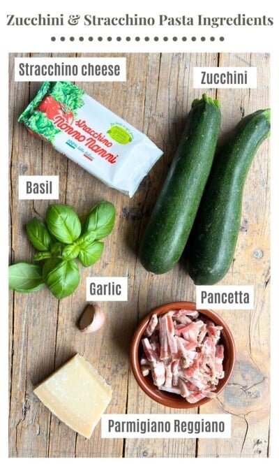 Creamy Zucchini and Stracchino Pasta - Inside The Rustic Kitchen