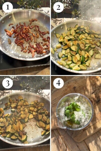 Creamy Zucchini and Stracchino Pasta - Inside The Rustic Kitchen