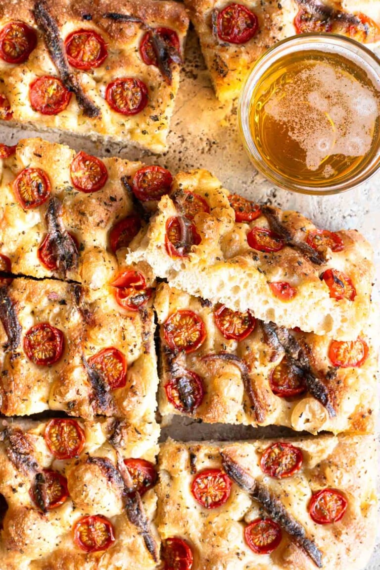 Cherry Tomato Focaccia with Anchovies and Oregano - Inside The Rustic ...
