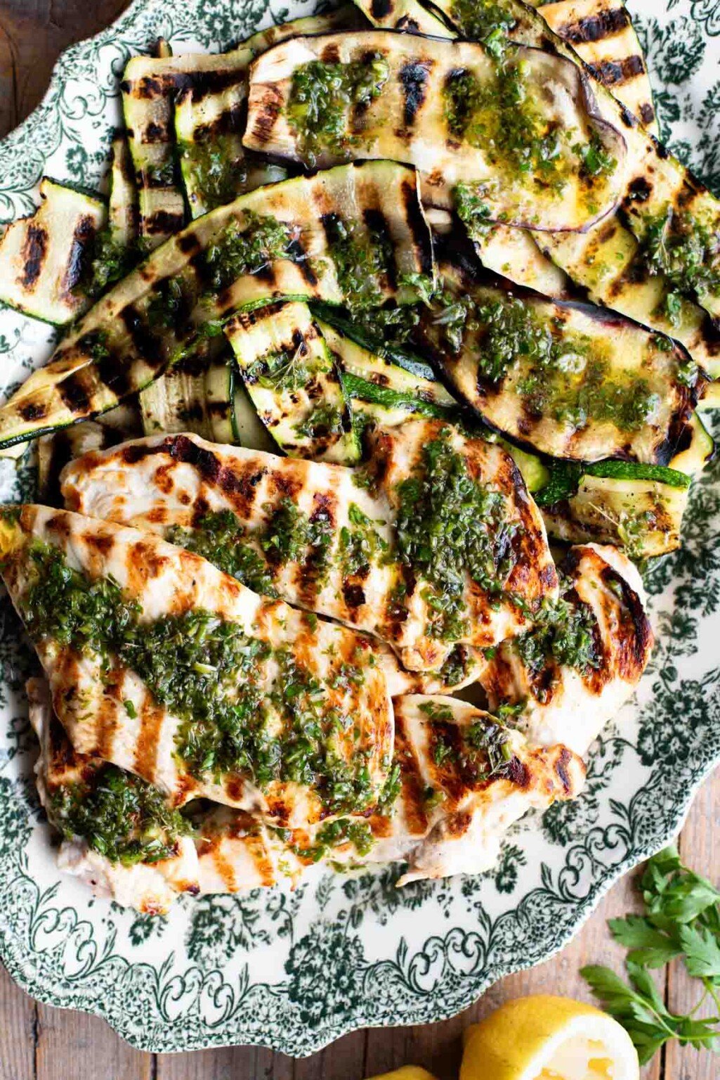 Salmoriglio (Southern Italian Herb Sauce) - Inside The Rustic Kitchen